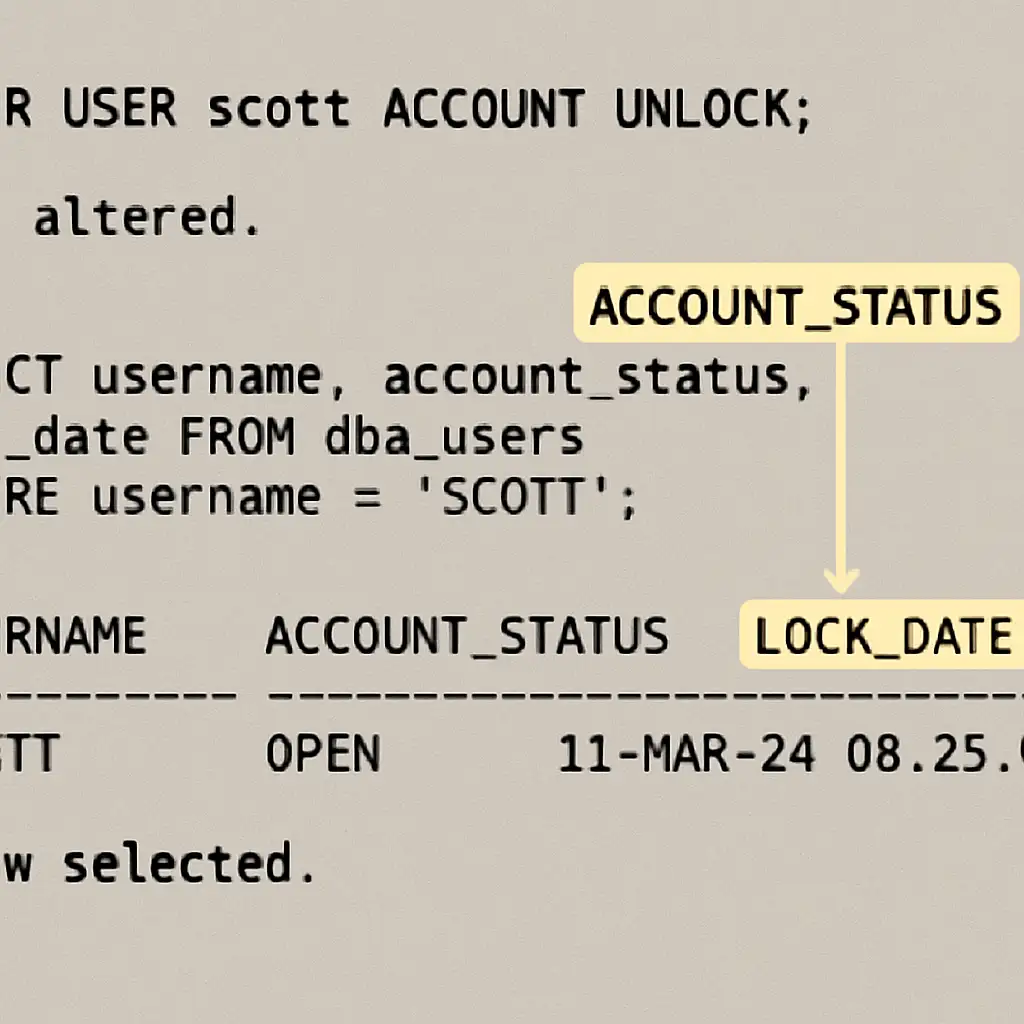SQL*Plus Guide: Unlock Oracle Accounts and Reset Passwords Safely