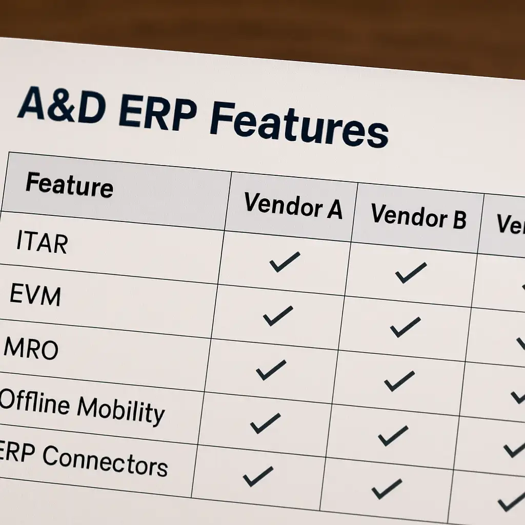 Top 10 ERP Systems for Aerospace & Defense (2025 Comparison Guide)